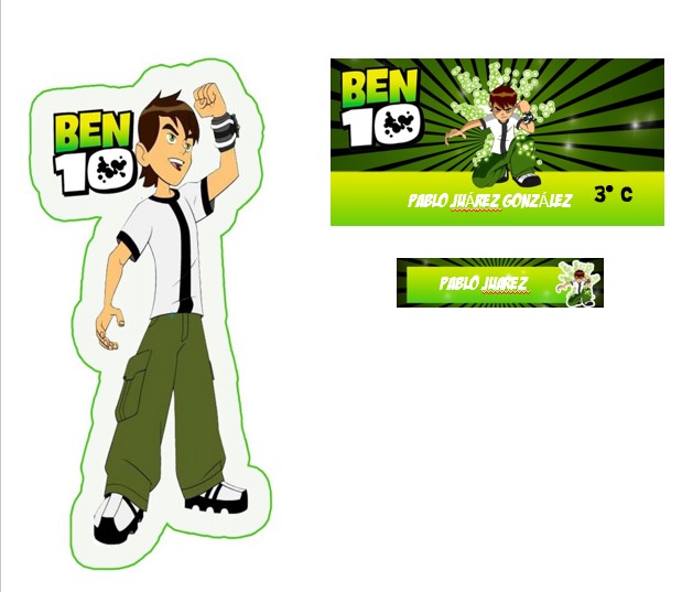Etiqueta Editable Ben10 – Descargas Digitales